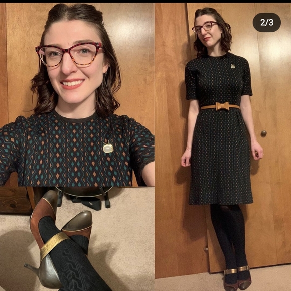 Bobbie Brooks | Dresses | Vintage Bobbie Brooks Knit Dress Late 5s ...